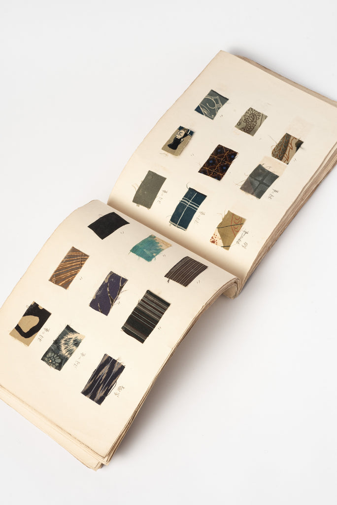 Vintage Japanese Textile Pattern Sample Book, Mihon-chō – Moth